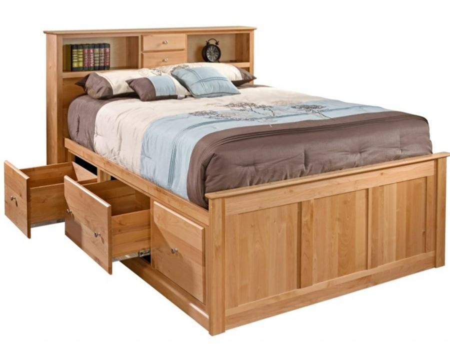 Archbold Tall Chest Bed - Andys Oak Shoppe